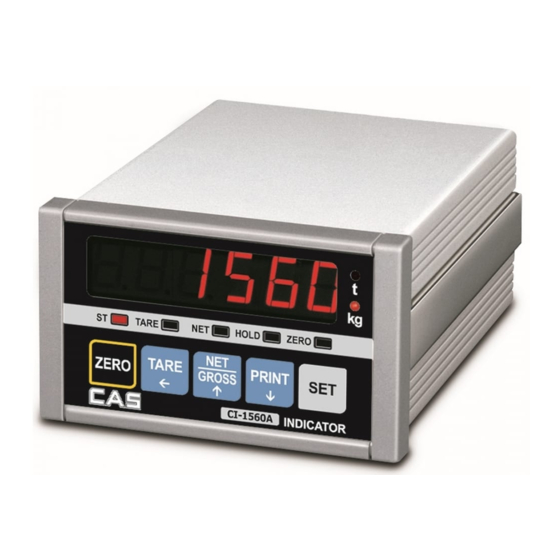 CAS CI-1500 USER MANUAL Pdf Download | ManualsLib