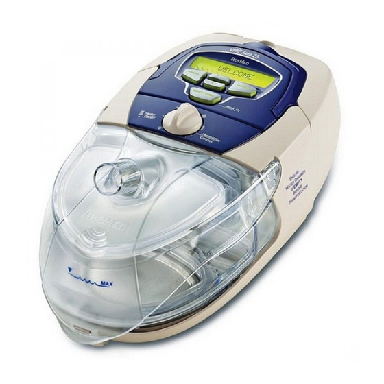 RESMED S8 AUTOSET SPIRIT RESPIRATORY PRODUCT USER MANUAL | ManualsLib
