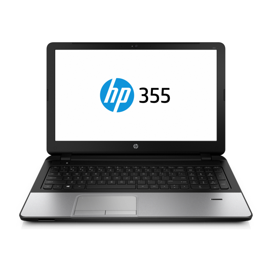 HP 355 G2 LAPTOP USER MANUAL | ManualsLib