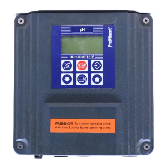 PROMINENT DULCOMETER D1CA CONTROLLER OPERATING INSTRUCTIONS MANUAL ...