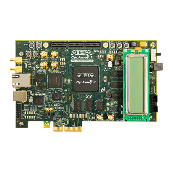 ALTERA CYCLONE V GX FPGA MOTHERBOARD REFERENCE MANUAL | ManualsLib