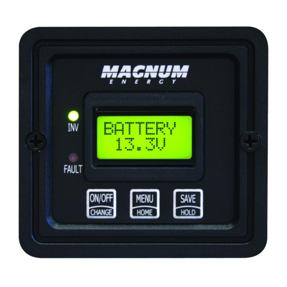 MAGNUM ENERGY ME-MR REMOTE CONTROL OWNER'S MANUAL | ManualsLib