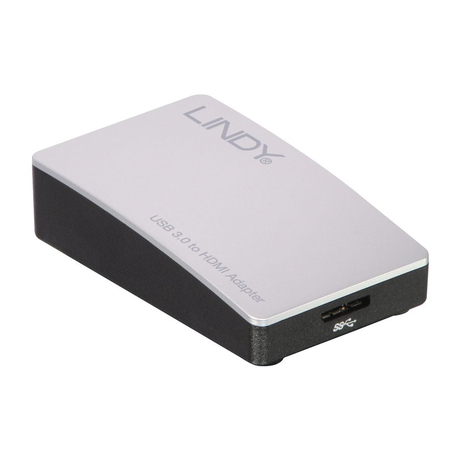 LINDY 43173 ADAPTER USER MANUAL | ManualsLib