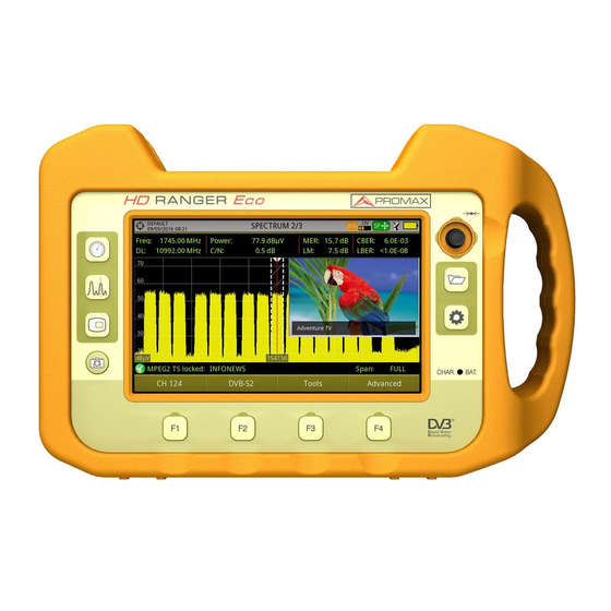 PROMAX HD RANGER ECO USER MANUAL Pdf Download | ManualsLib