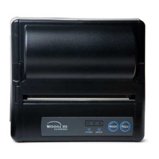 WOOSIM PORTI-SW40 PRINTER OPERATOR'S MANUAL | ManualsLib