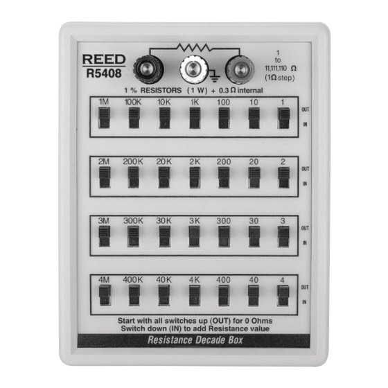 REED R5408 INSTRUCTION MANUAL Pdf Download | ManualsLib