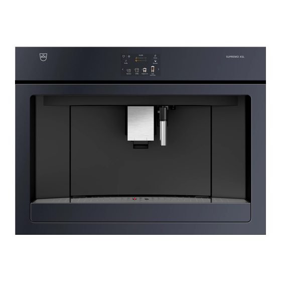 V-ZUG SUPREMO XSL COFFEE MAKER OPERATING INSTRUCTIONS MANUAL | ManualsLib