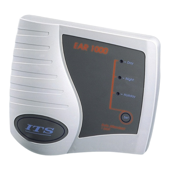 ITS TELECOM EAR 1000 SECURITY SYSTEM INSTALLATION AND PROGRAMMING ...