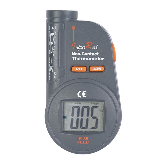 REED IR-88 THERMOMETER INSTRUCTION MANUAL | ManualsLib
