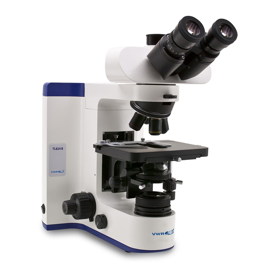 VWR VISISCOPE 800 SERIES MICROSCOPE INSTRUCTION MANUAL | ManualsLib