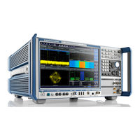 Rohde & schwarz FSW26 Manuals | ManualsLib