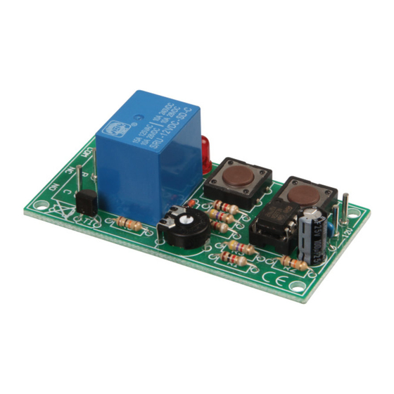 VELLEMAN K2579 TIMER ASSEMBLY MANUAL | ManualsLib