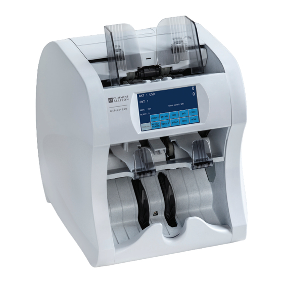 CUMMINS ALLISON JETSCAN 150 BANKNOTE COUNTER USER MANUAL | ManualsLib