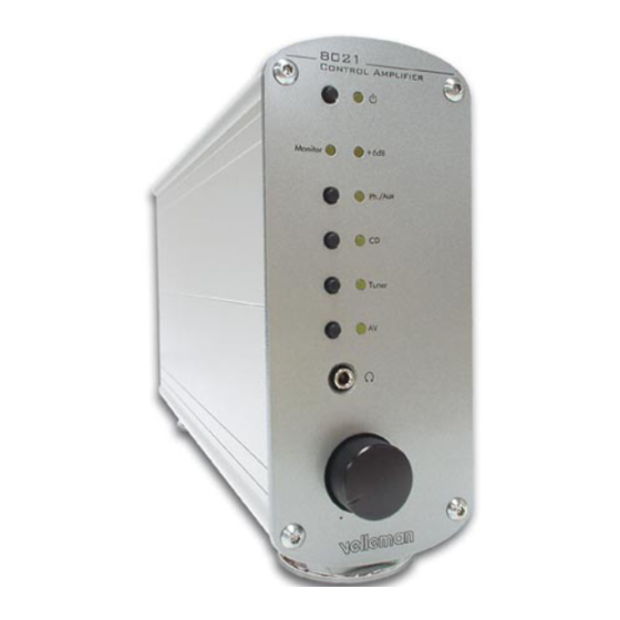 VELLEMAN 8021 AMPLIFIER OPERATING INSTRUCTIONS MANUAL | ManualsLib