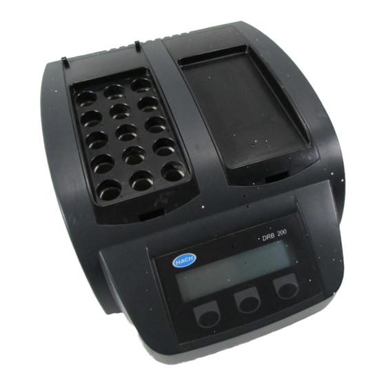 HACH DRB 200 INSTRUMENT MANUAL Pdf Download | ManualsLib
