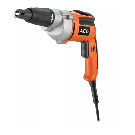 AEG S 2500 E POWER SCREWDRIVER INSTRUCTIONS FOR USE MANUAL | ManualsLib