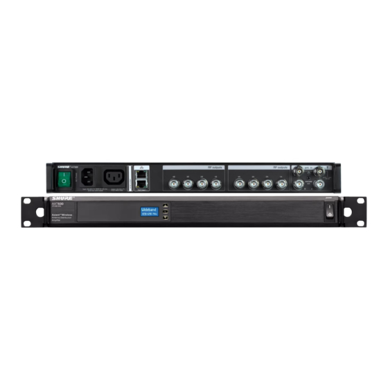 SHURE AXT630 AMPLIFIER USER MANUAL | ManualsLib