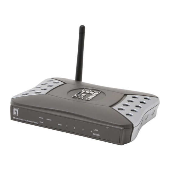 LEVELONE WBR-3406TX NETWORK ROUTER QUICK INSTALLATION MANUAL | ManualsLib