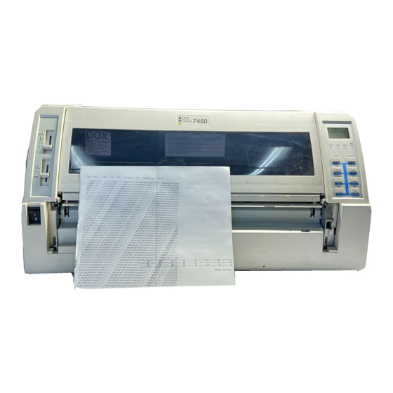 CDK GLOBAL 7450 PRINTER SERVICE MANUAL | ManualsLib