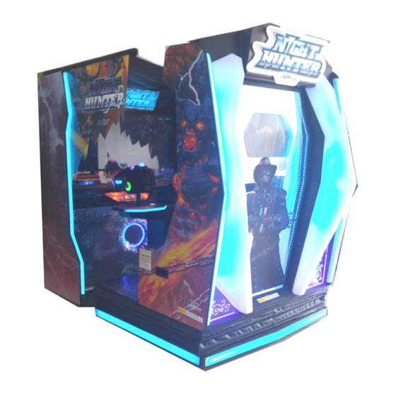 UNIVERSAL SPACE NIGHT HUNTER ARCADE GAME MACHINE OPERATION MANUAL ...