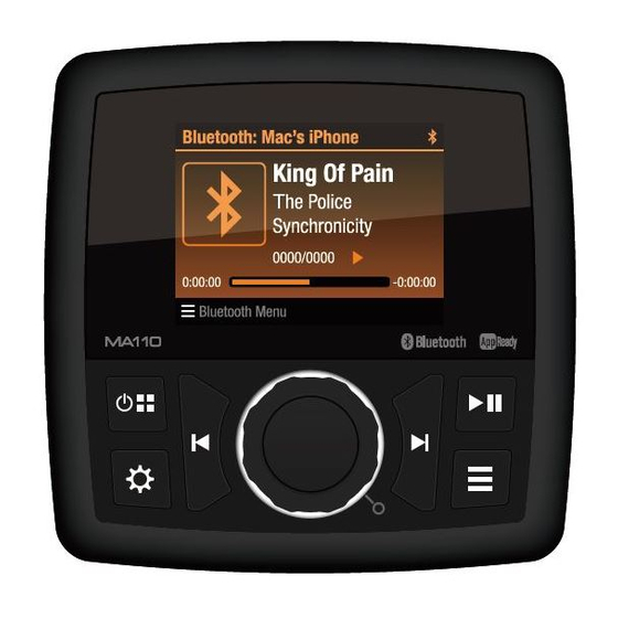 MARINE AUDIO MA110 STEREO SYSTEM OPERATION MANUAL | ManualsLib