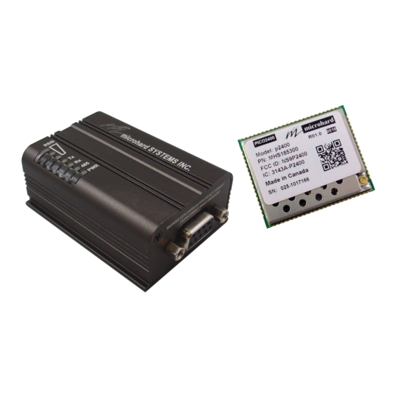 MICROHARD SYSTEMS PICO P2400 SERIES MODEM OPERATING MANUAL | ManualsLib