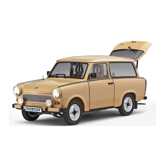 REVELL TRABANT 601 UNIVERSAL MOTORIZED TOY CAR USER MANUAL | ManualsLib