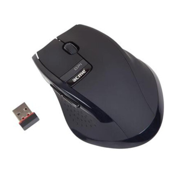 ACME MW-01 MOUSE USER MANUAL | ManualsLib