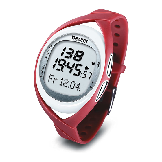 BEURER PM 52 HEART RATE MONITOR OPERATING INSTRUCTIONS MANUAL | ManualsLib
