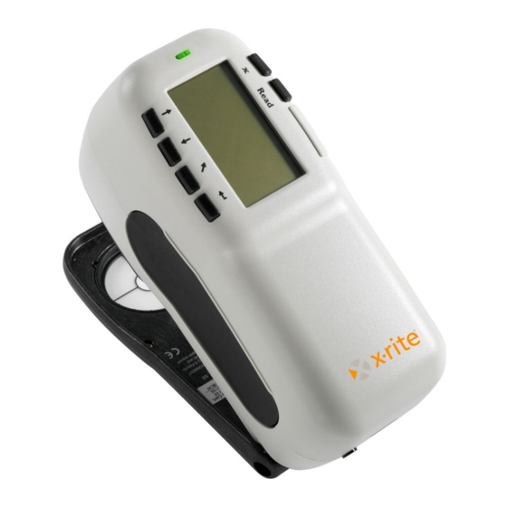 X-RITE SP60 SERIES GETTING STARTED Pdf Download | ManualsLib