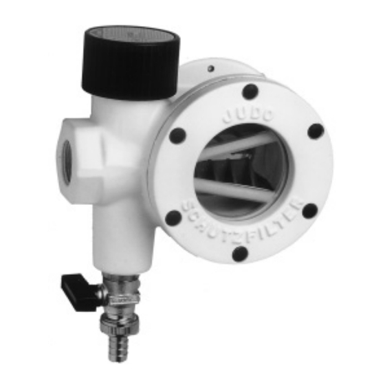 JUDO JRSF 1" WATER FILTRATION SYSTEM INSTALLATION AND OPERATING ...