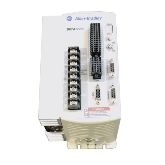 ALLEN-BRADLEY ULTRA5000 SERVO DRIVE PROGRAMMING MANUAL | ManualsLib