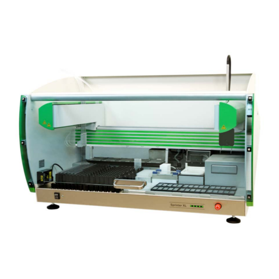 EUROIMMUN MEDIZINISCHE LABORDIAGNOSTIKA AG SPRINTER XL INSTRUCTIONS FOR ...