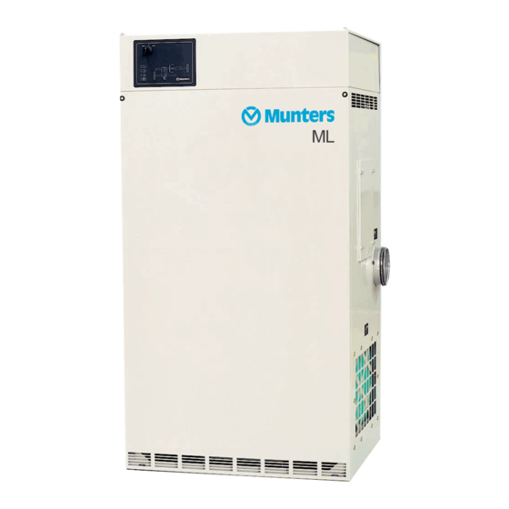 MUNTERS ML420 DEHUMIDIFIER USER MANUAL | ManualsLib