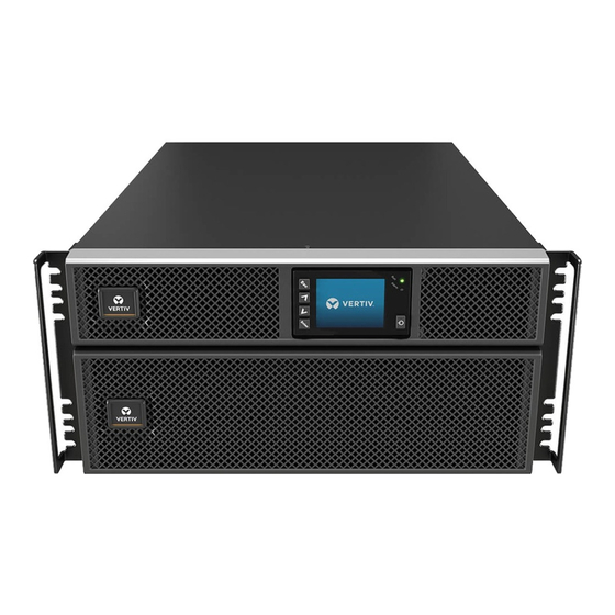 VERTIV LIEBERT GXT5 UPS INSTALLER/USER MANUAL | ManualsLib
