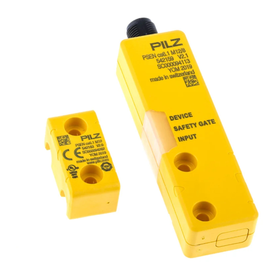 PILZ PSEN CS6.2P SWITCH OPERATING MANUAL | ManualsLib
