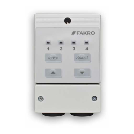 FAKRO ZWMA PROGRAMMING AND USAGE INSTRUCTIONS Pdf Download | ManualsLib