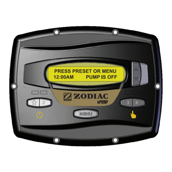 ZODIAC EPUMP INSTALLATION AND OPERATION MANUAL Pdf Download | ManualsLib