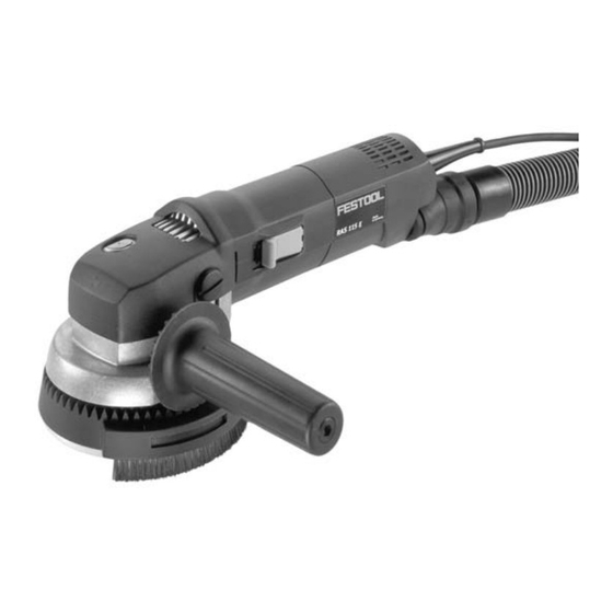 FESTOOL RAS 115 E SANDER INSTRUCTION MANUAL | ManualsLib