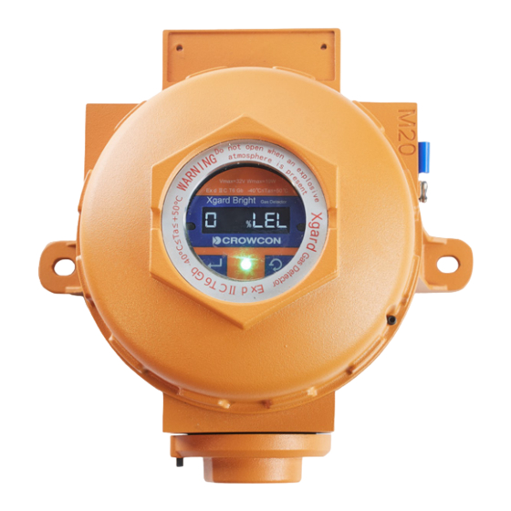 CROWCON XGARD BRIGHT GAS DETECTOR INSTALLATION, OPERATION AND ...