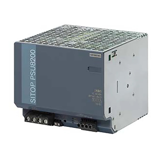 SIEMENS SITOP PSU8200 3PH POWER SUPPLY MANUAL | ManualsLib