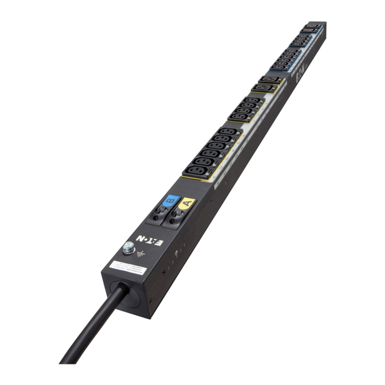 EATON EPDU G3 POWER DISTRIBUTION UNIT QUICK START MANUAL | ManualsLib