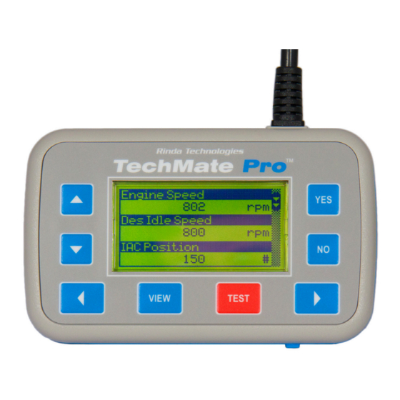 RINDATECHNOLOGIES TECHMATE PRO USER MANUAL Pdf Download | ManualsLib