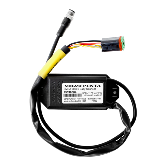VOLVO PENTA EASY CONNECT INTERFACE INSTALLATION INSTRUCTIONS MANUAL Pdf ...