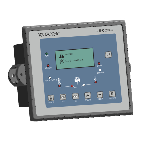 PROCOM ECON-A-4C CONTROLLER OPERATING INSTRUCTIONS MANUAL | ManualsLib