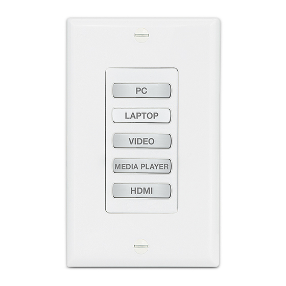 EXTRON ELECTRONICS NBP 100 CONTROL PANEL USER MANUAL | ManualsLib