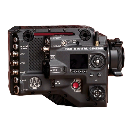 RED RANGER MONSTRO 8K VV CAMCORDER OPERATION MANUAL | ManualsLib