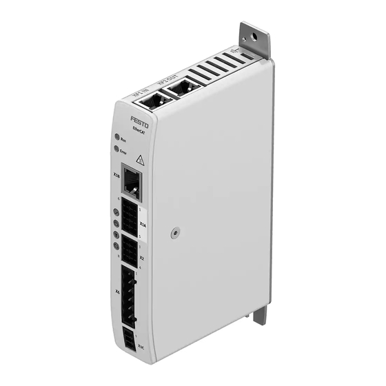 FESTO CMMT-ST-C8-1C-...-S0 SERIES SERVO DRIVE INSTRUCTIONS MANUAL ...