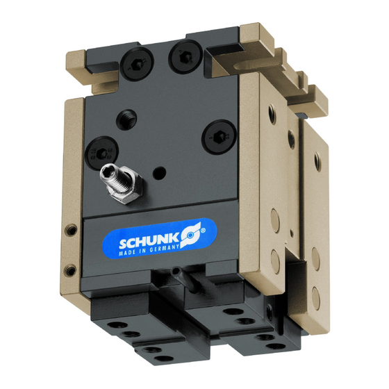 SCHUNK GM SERIES ASSEMBLY AND OPERATING MANUAL Pdf Download | ManualsLib