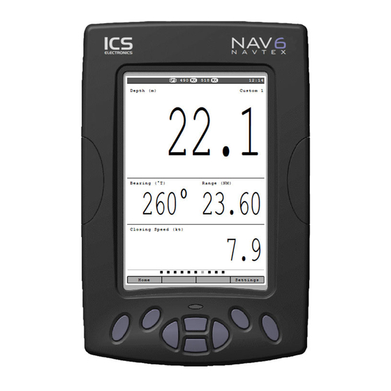 ICS ELECTRONICS NAV6 ENAVTEX V3 SYSTEM RECEIVER INSTALLATION AND QUICK ...
